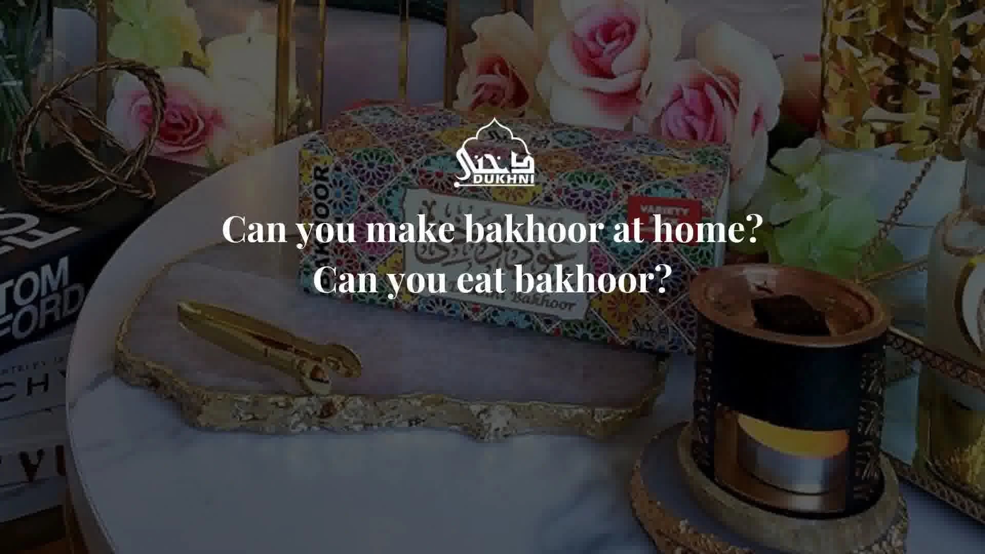 Can you make bakhoor at home? Can you eat bakhoor? – Dukhni - Islamic ...