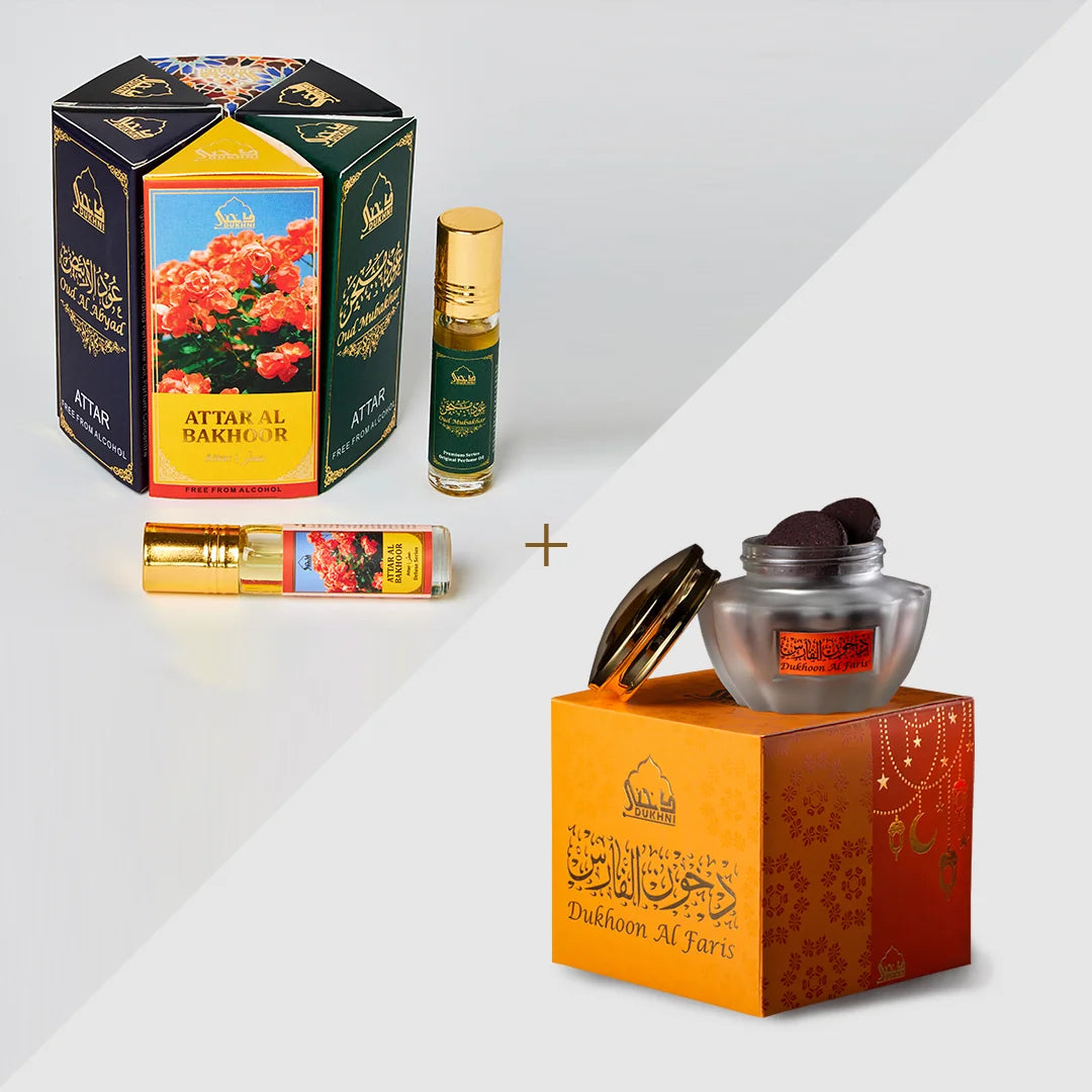 Buy Dukhoon Al Faris & Maamoul Attar Oil Set Online - Best Fragrance ...