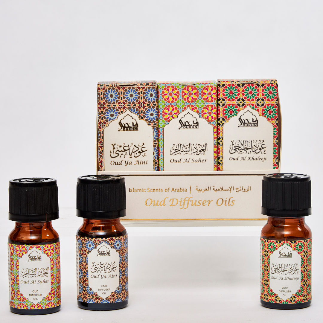 Arabian Oudh Diffuser Oil Set | 3x10ml Assorted Scents | Oud Essential ...